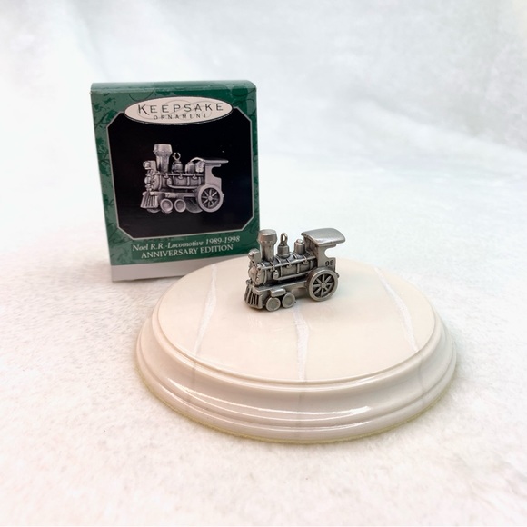 Hallmark | Holiday | Hallmark Keepsake Ornament Miniature Pewter Train ...